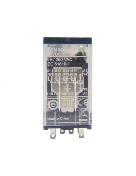 Relay 4 contacts 24Vdc 6A RXM series SCHNEIDER | ADAJUSA | price