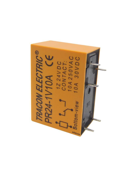 Miniature relay 1 contact 24Vdc 10A PR24-1V10A | ADAJUSA : price