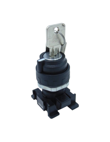 Key selector switch 2 positions pull-out in both positions (0-1) and ...