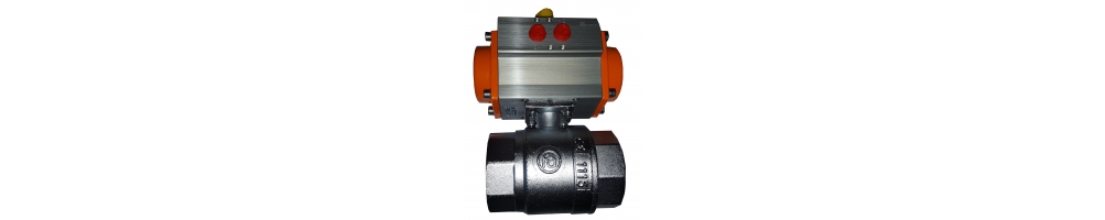 2-way stainless steel valves with pneumatic rotary actuator Metal Work ...