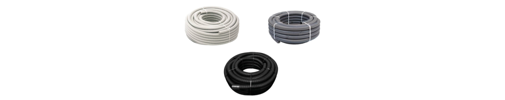 Flexible spiral tube for electrical installations